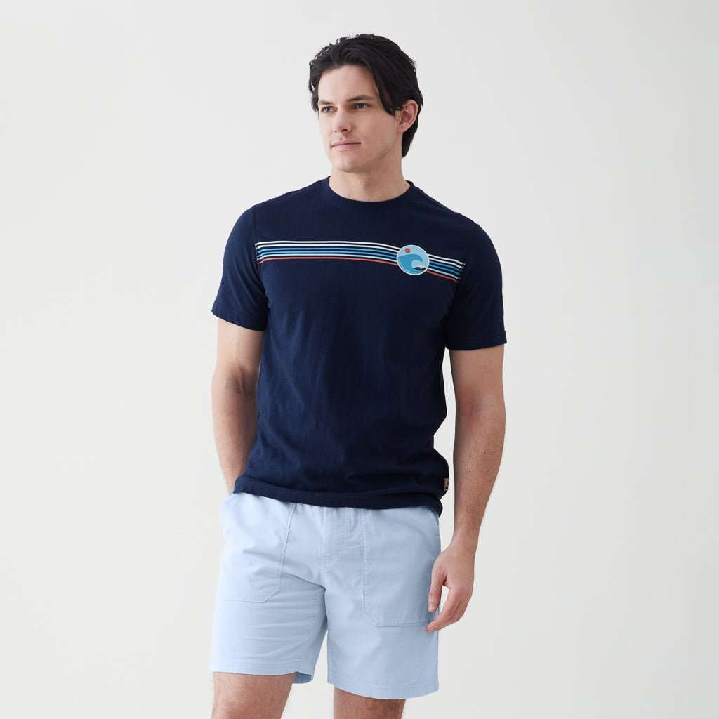 Nick Wave Tee - Navy Blazer - Surfside Supply Co. – Surfside Supply Co.