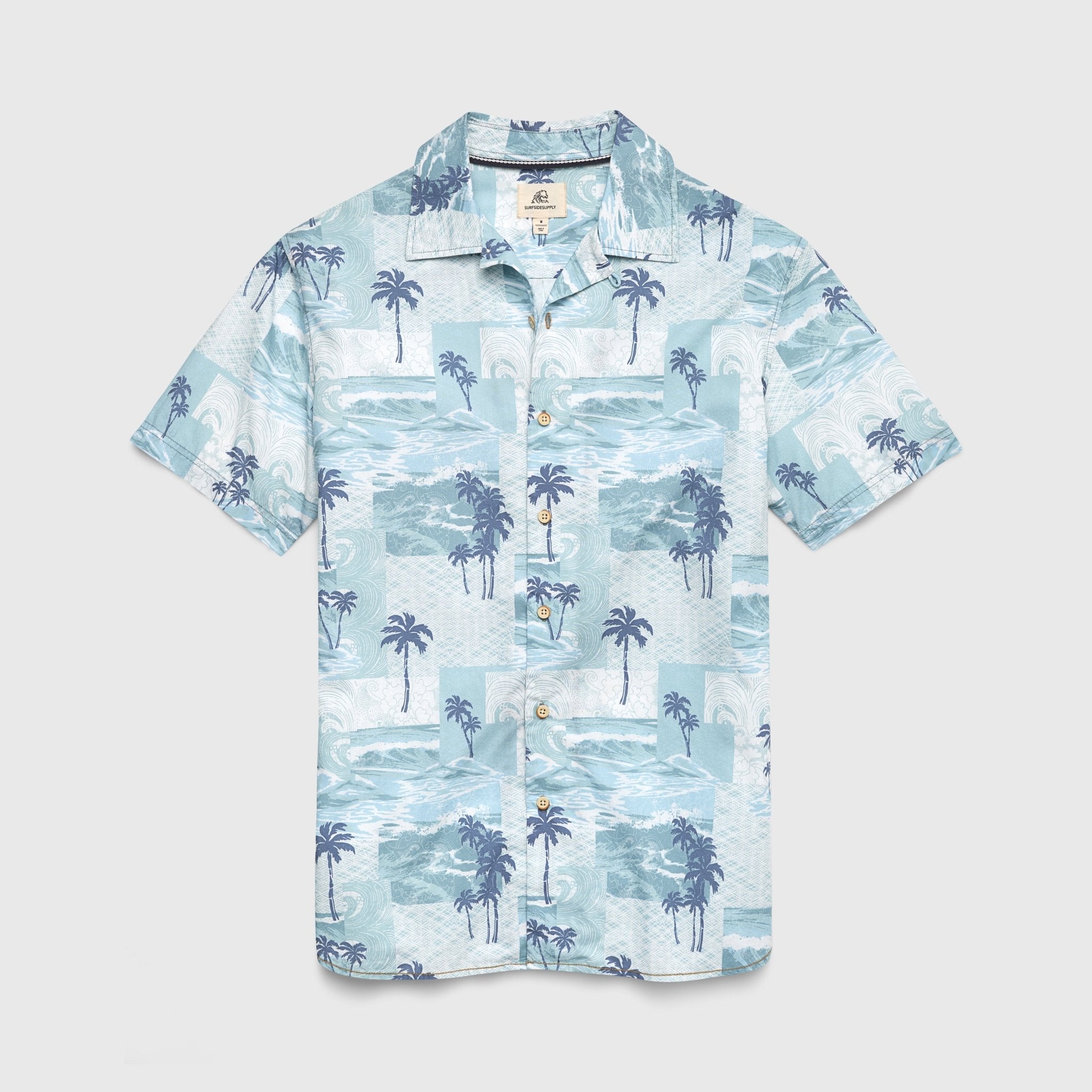 Billy Wave Camp Shirt - Stone Blue - Surfside Supply Co. – Surfside ...