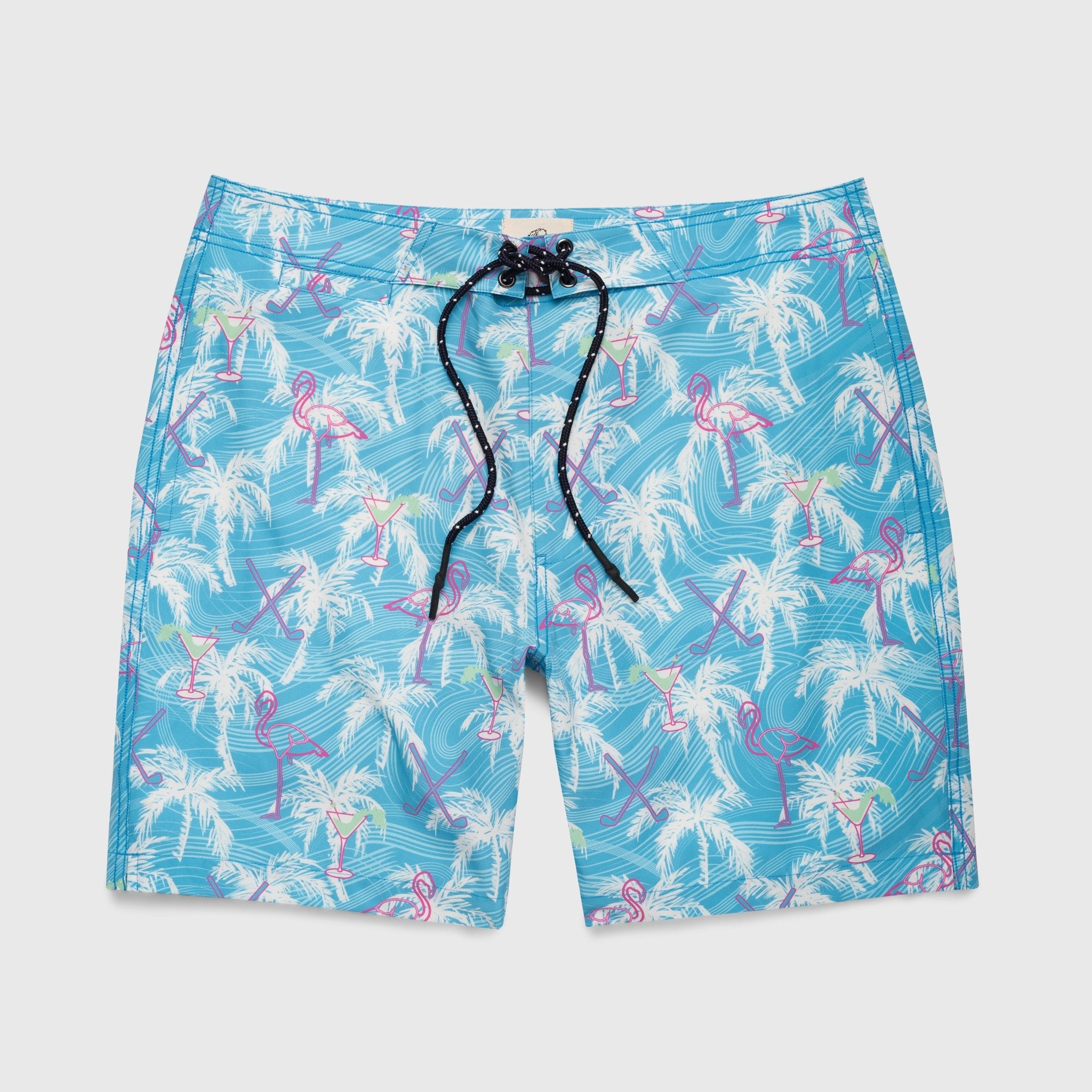 Duke Flamingo Boardshort - Blue - Surfside Supply Co. – Surfside Supply Co.