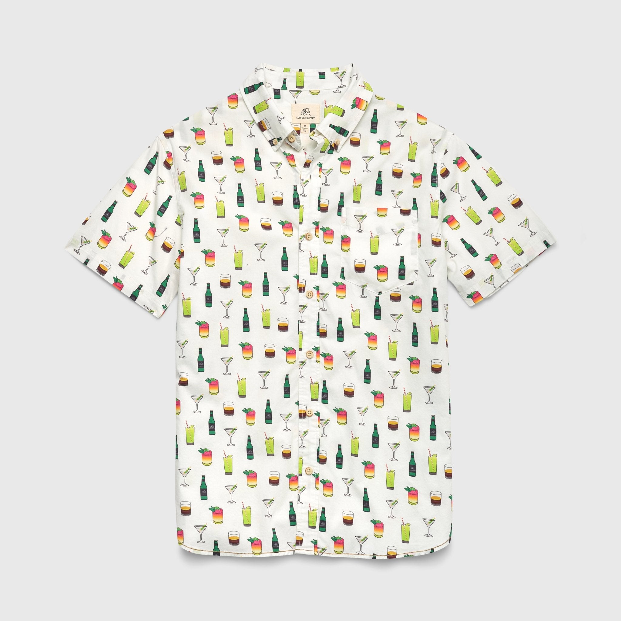 Joey Cocktail Shirt - Bright White - Surfside Supply Co. – Surfside ...