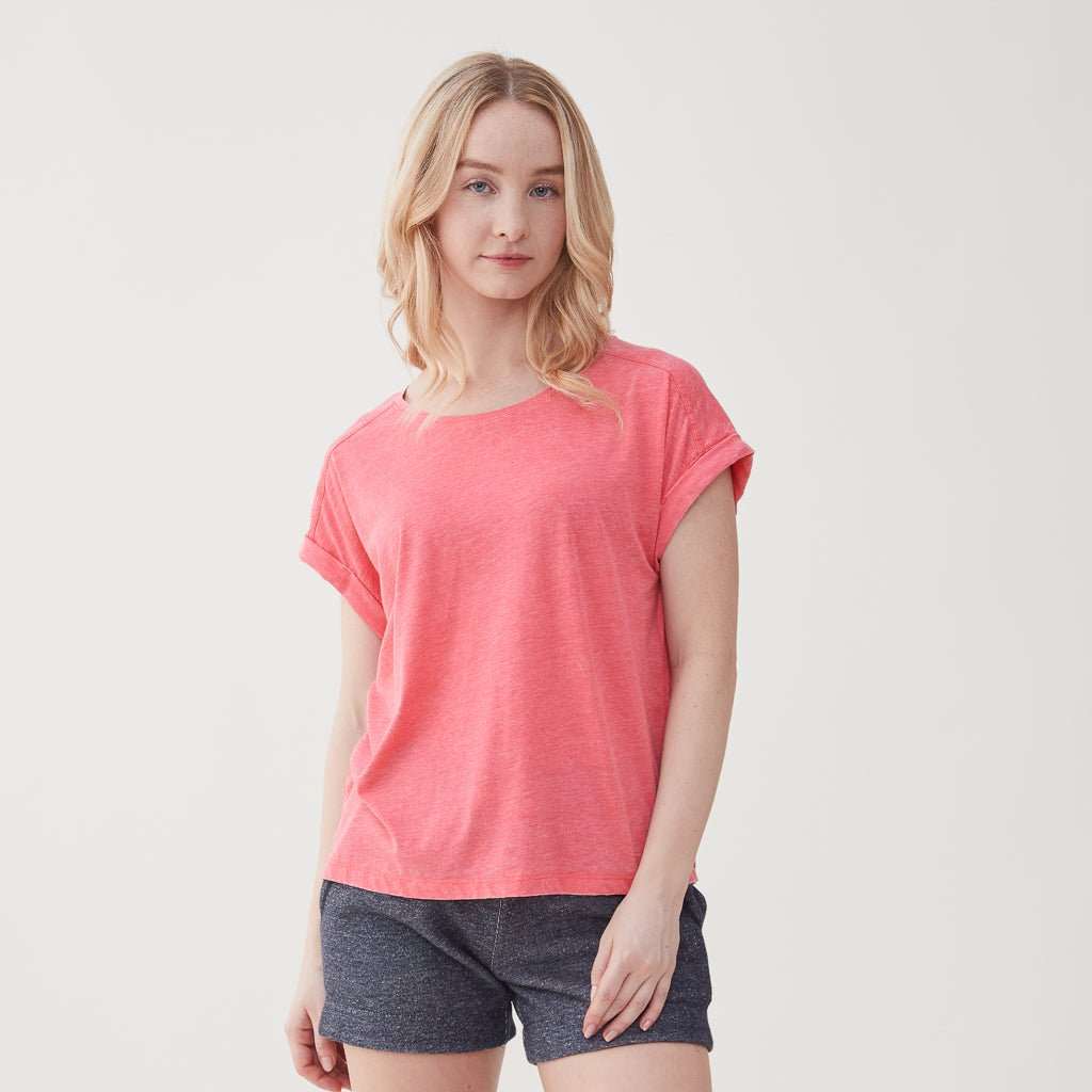 Naomi Burnout Tee - Paradise Pink - Surfside Supply Co. – Surfside ...